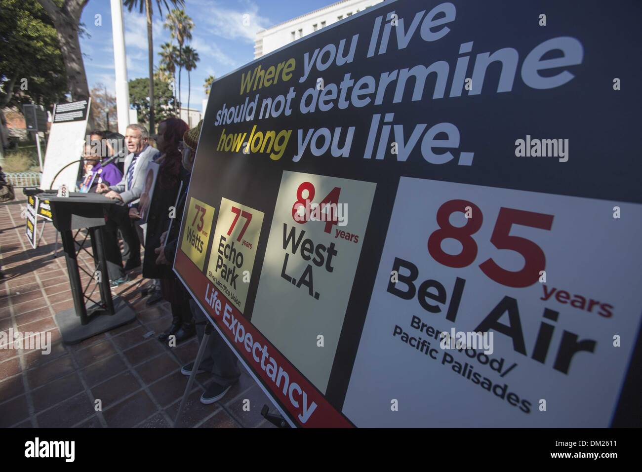 Los Angeles, California, USA. 10th Dec, 2013. A ''Life Expectancy ...
