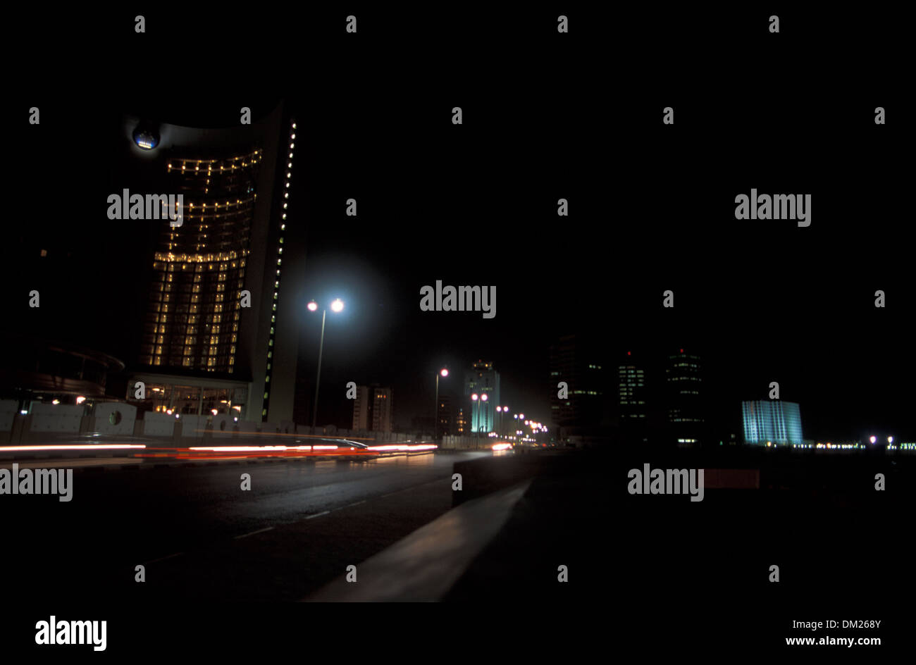 Modern Tripoli at night Libya Stock Photo - Alamy