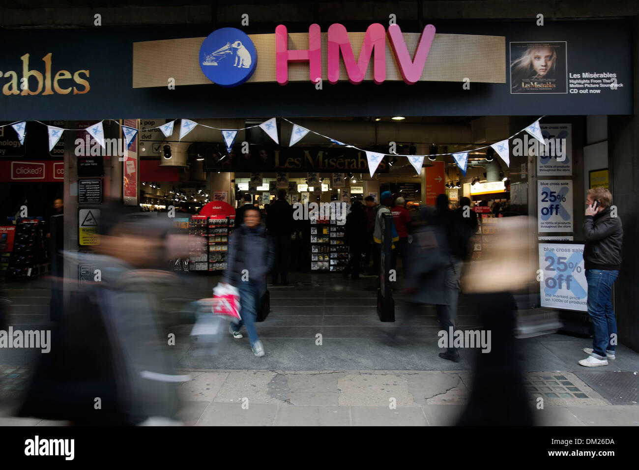 HMV store in central London 15 January, 2013 Stock Photo - Alamy