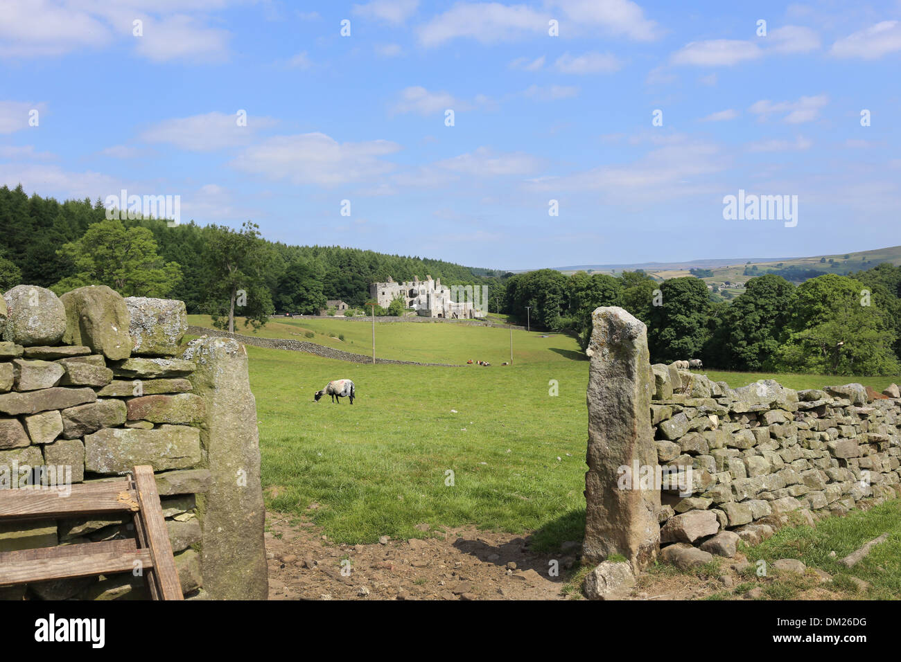 Bardon Towers, in the Yorkshire Dales Stock Photo - Alamy