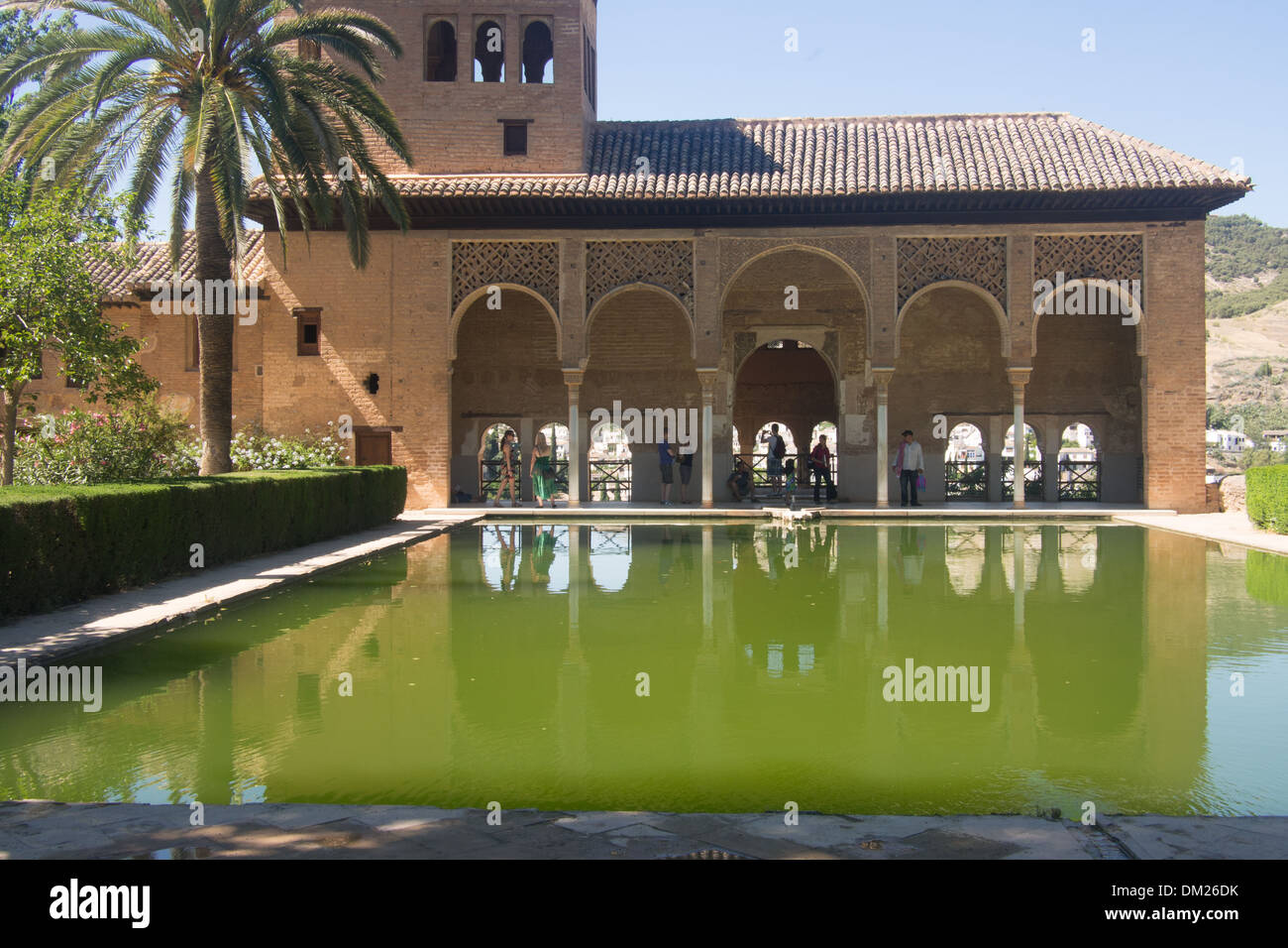The Palace of the Partal, Alhambra, Granada, Andalucia, Spain Stock ...