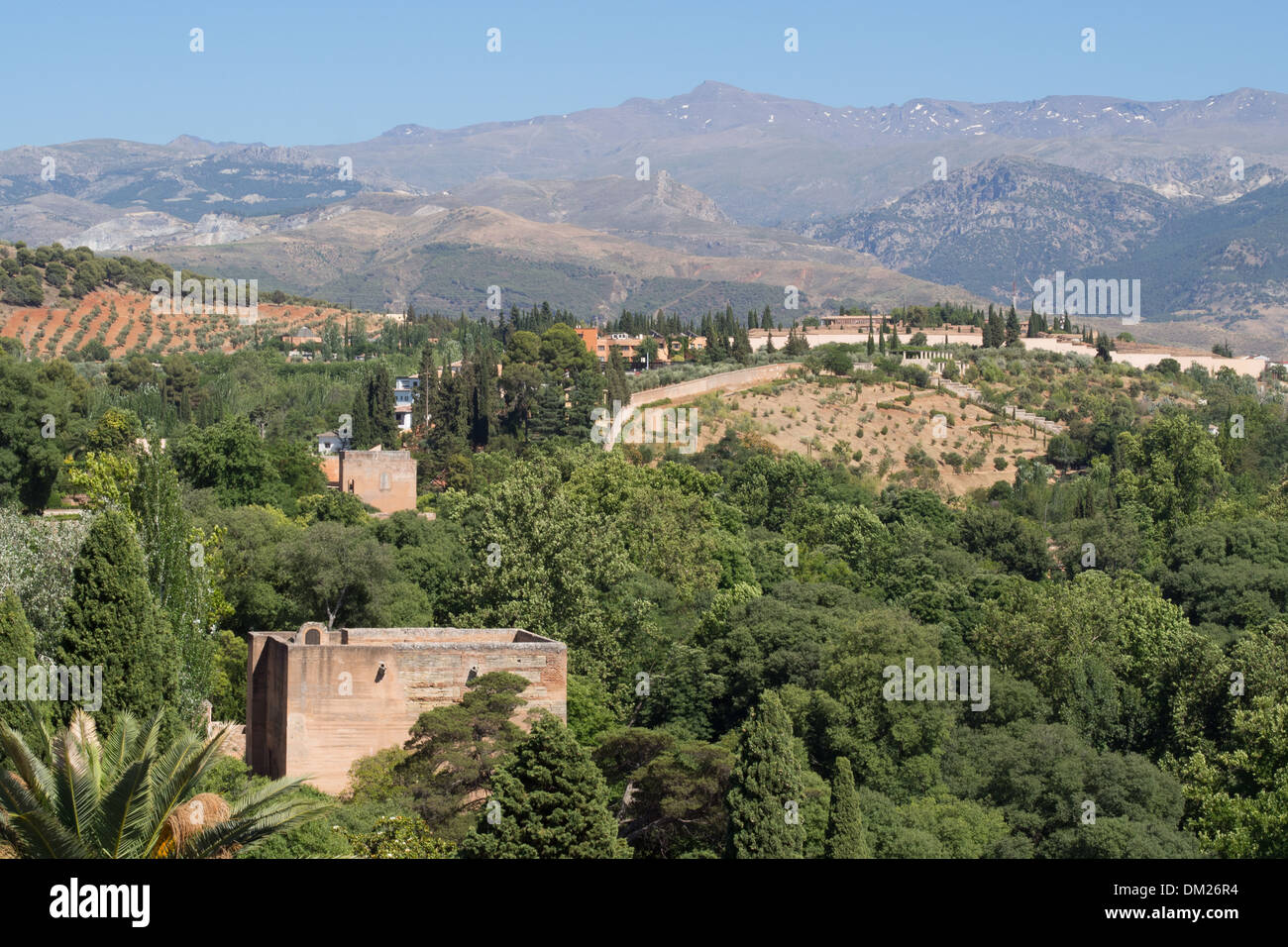 View of the surrounding countryside from inside the fort area of the ...