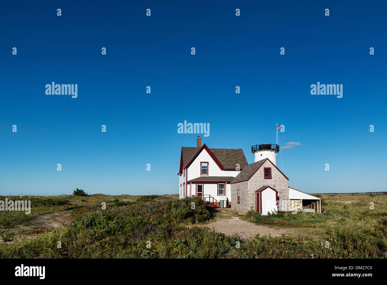 Stage Harbor Lighthouse, Chatham, Cape Cod, Massachusetts, USA Stock ...
