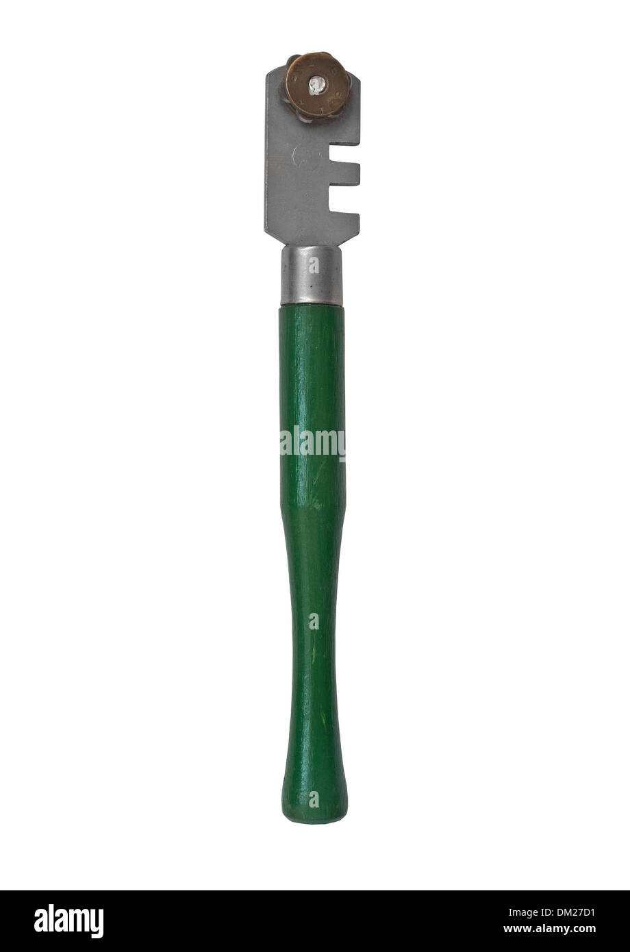 vintage roller point glass cutter isolated over white Stock Photo - Alamy