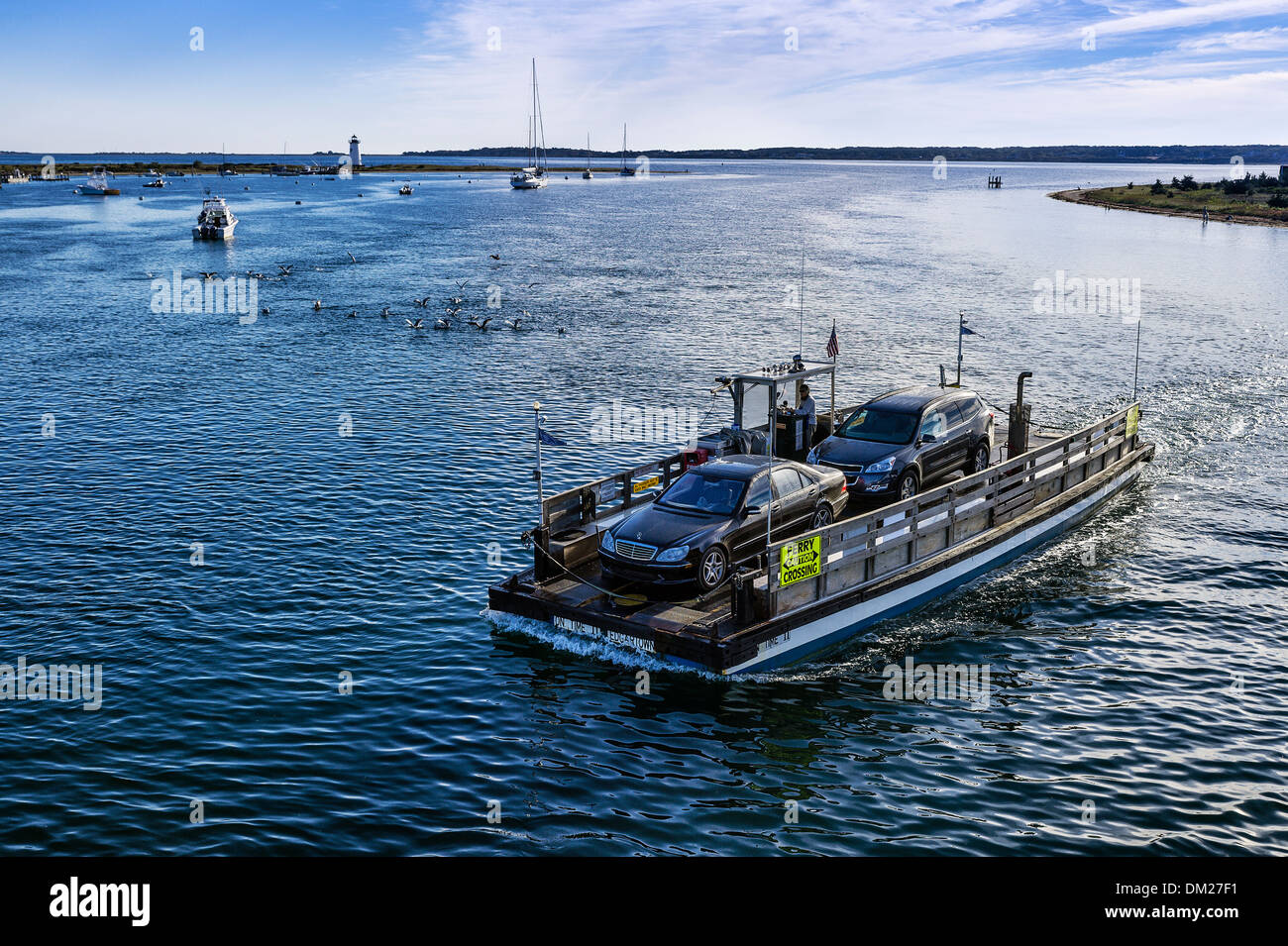 Chappaquiddick ferry to Edgartown, Martha's Vineyard, Massachusetts ...