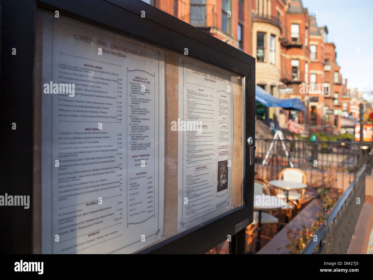 Boston back bay restaurant hi-res stock photography and images - Alamy