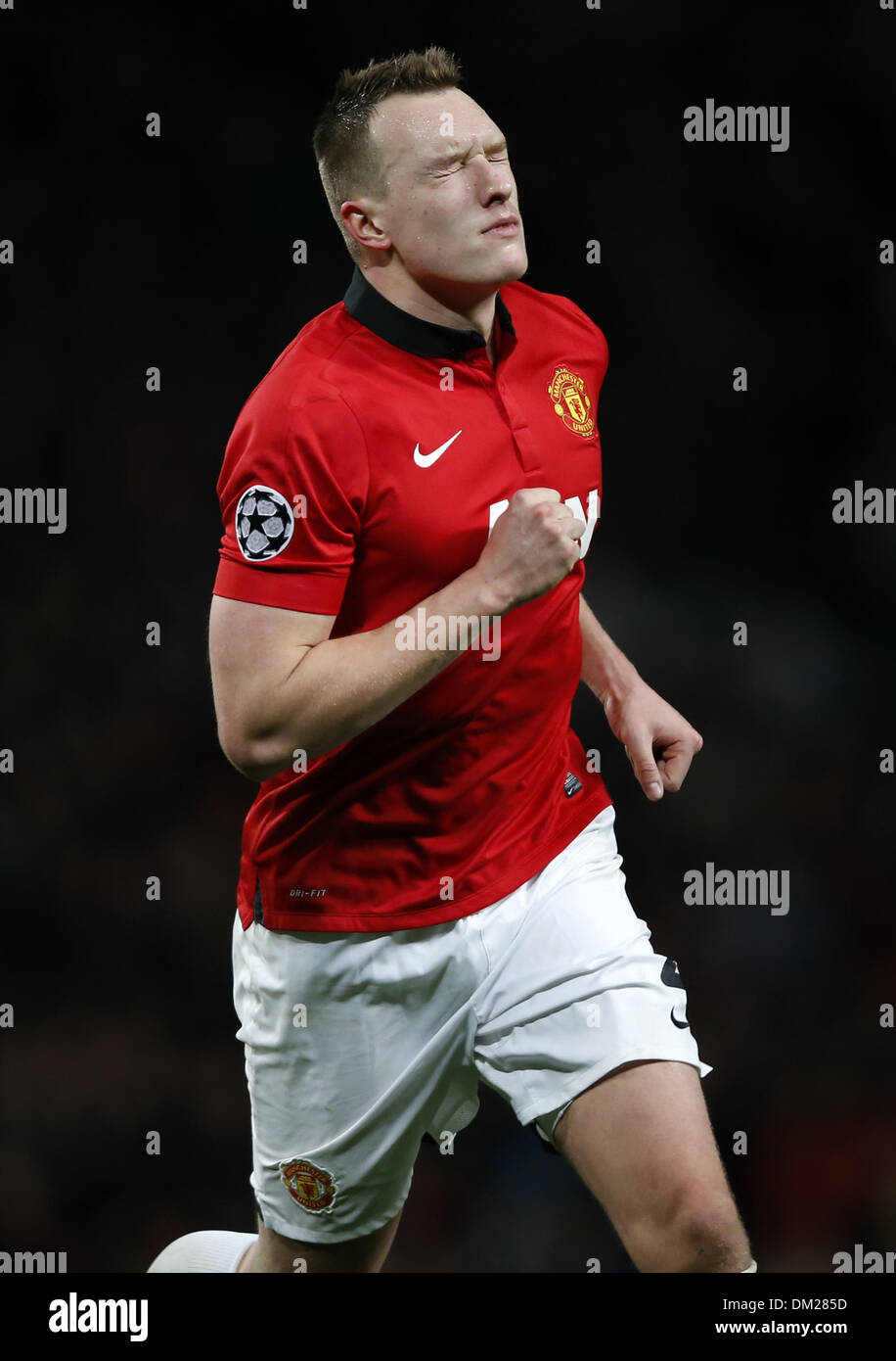 Manchester, UK. 10th Dec, 2013. Phil Jones of Manchester United ...