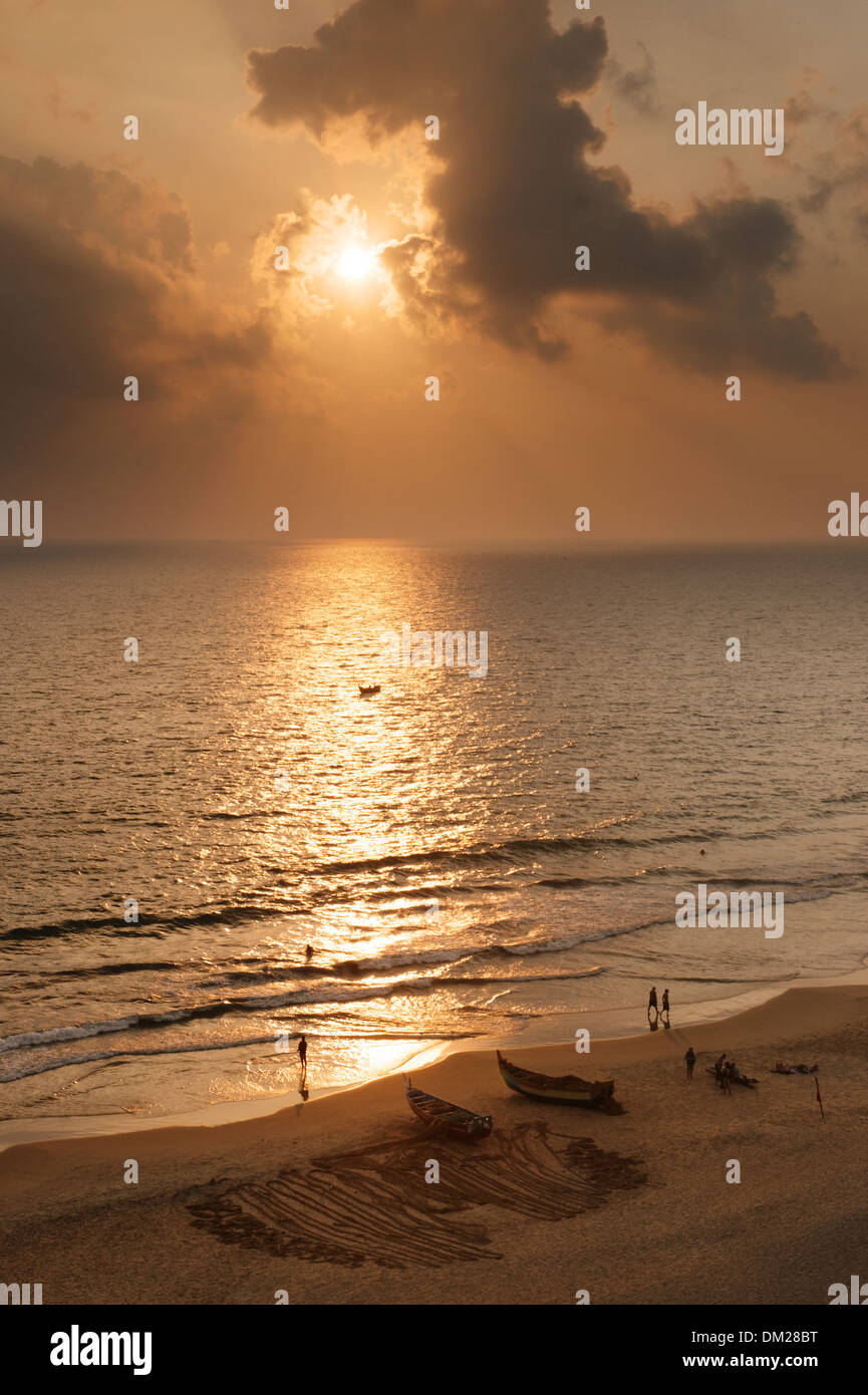 India goa sunset hi-res stock photography and images - Alamy