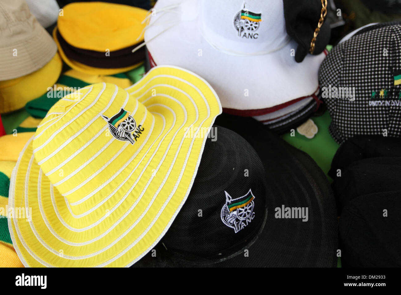 Johannesburg, South Africa. 10th Dec, 2013. Official ANC merchandise on ...