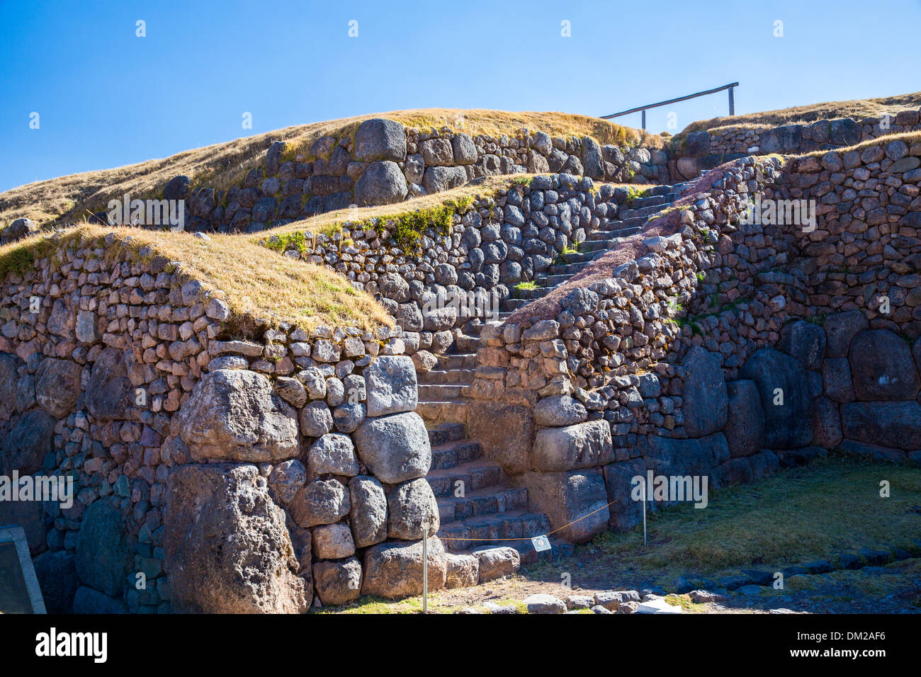 Inca Wall in SAQSAYWAMAN Peru South America. Example of polygonal ...