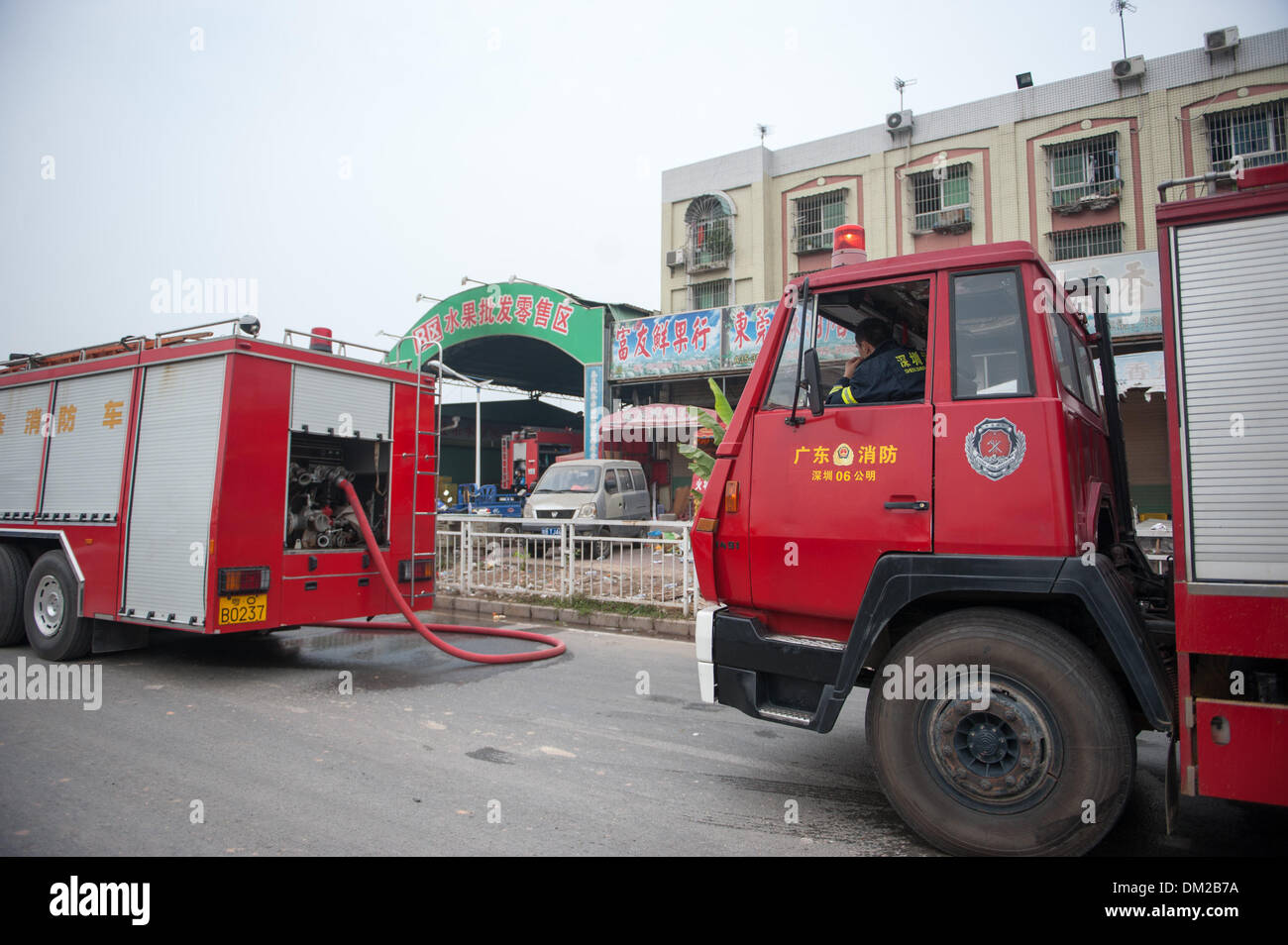 Shenzhen, China's Guangdong Province. 11th Dec, 2013. Fire fighters ...