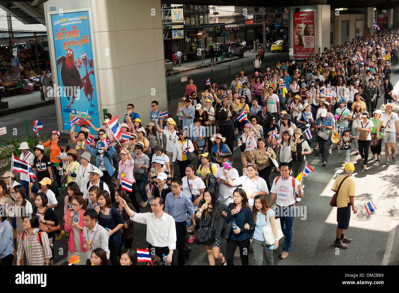 The mass protest march by Peoples Democratic Reform Committee (PDRC) to ...