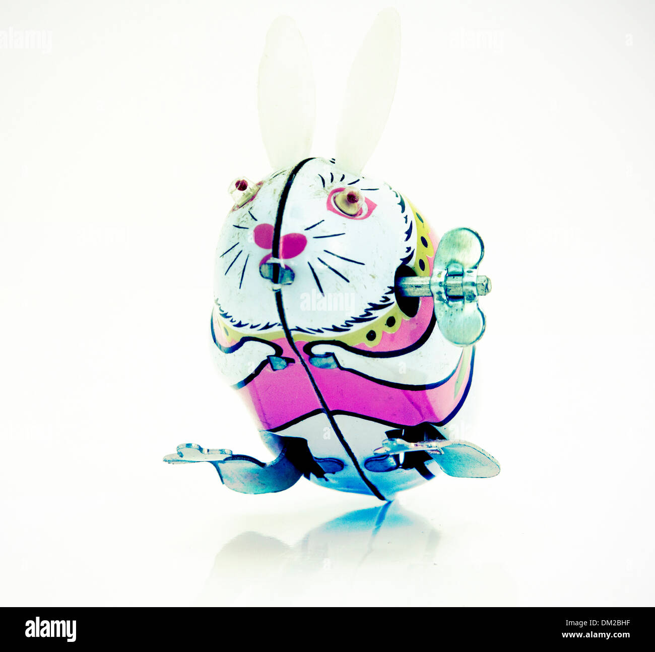 retro tin toy rabbit Stock Photo - Alamy