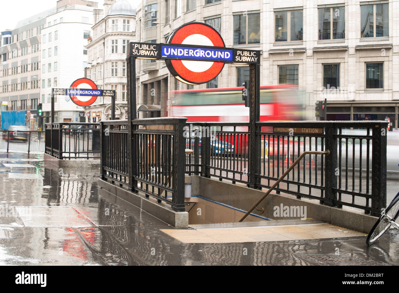 London underground station entrance. London subway Stock Photo - Alamy