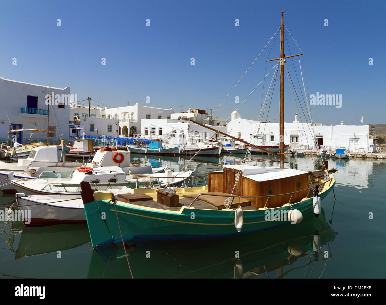 port of Parikia, Paros island , Greece Stock Photo - Alamy