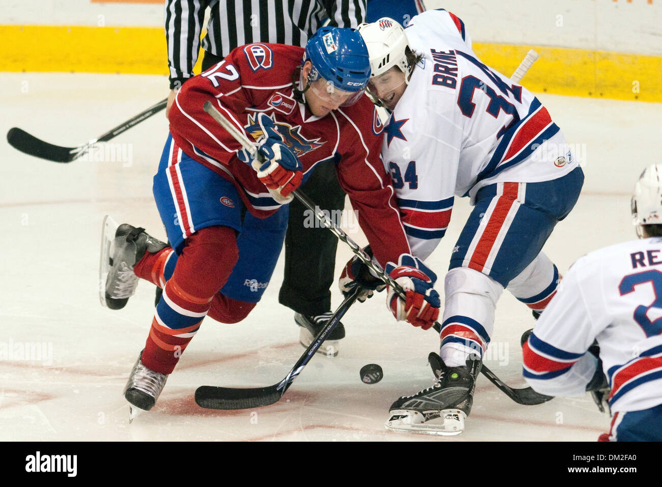 Hamilton Bulldogs Andrew Conboy (12) and Rochester Americans David ...