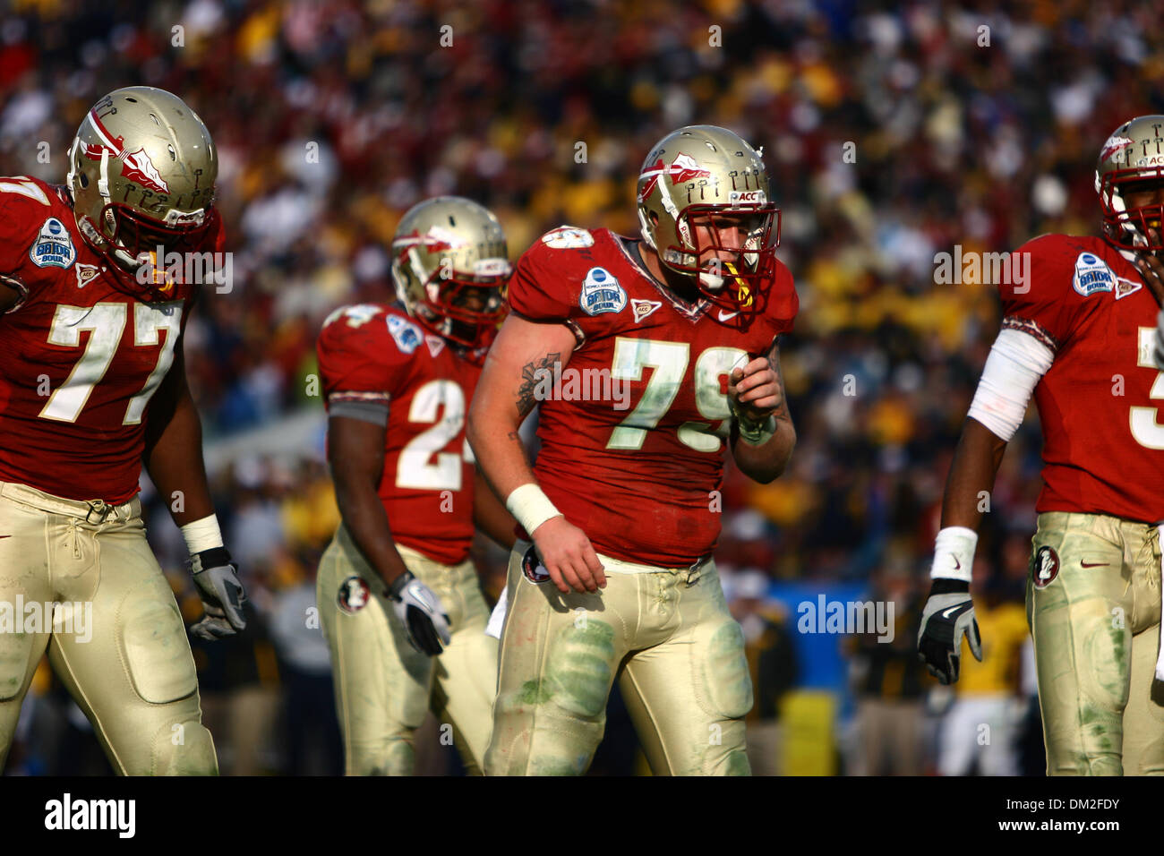 Florida State offensive lineman David Spurlock (79) during the second ...