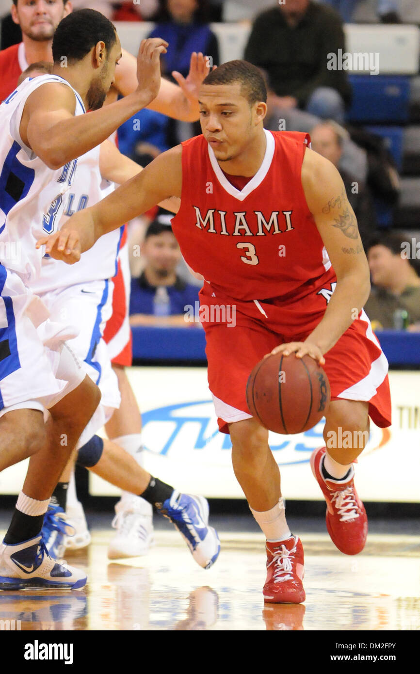 Miami (Ohio) Red Hawks guard Allen Roberts (3) in action during a game ...