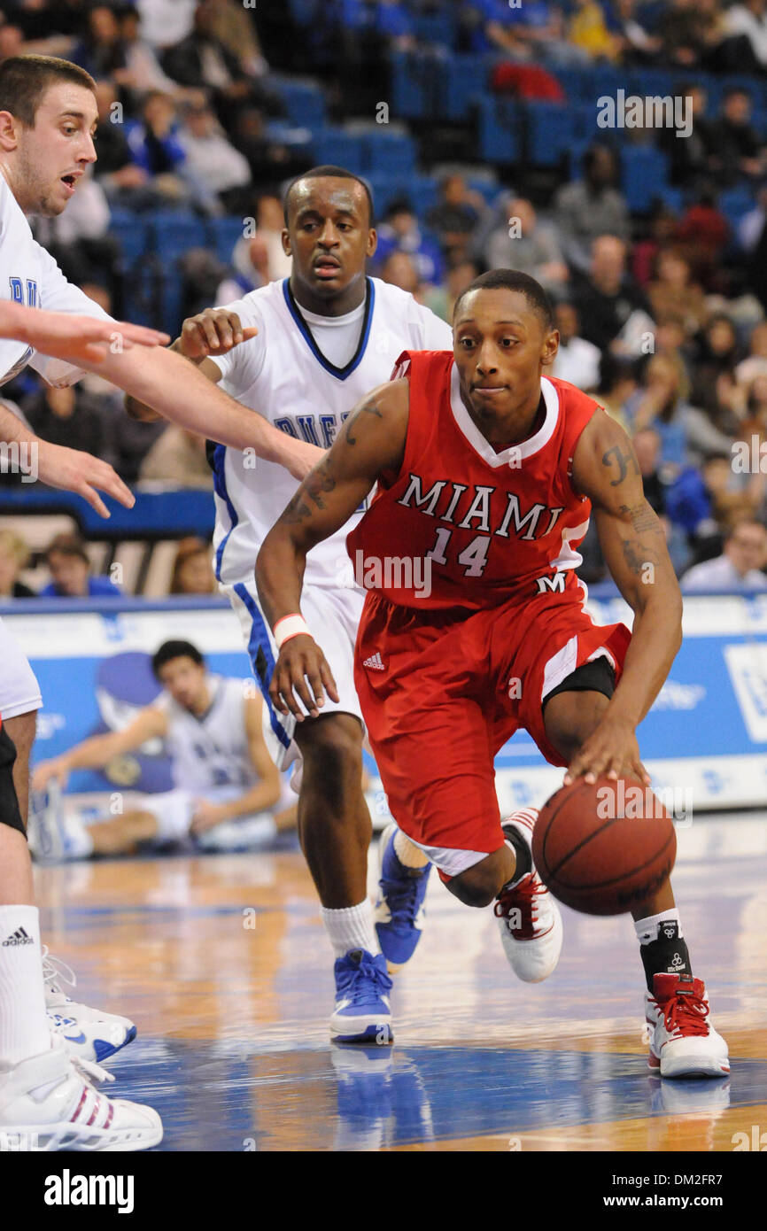 Miami (Ohio) Red Hawks guard Kenny Hayes (14) in action during a game ...