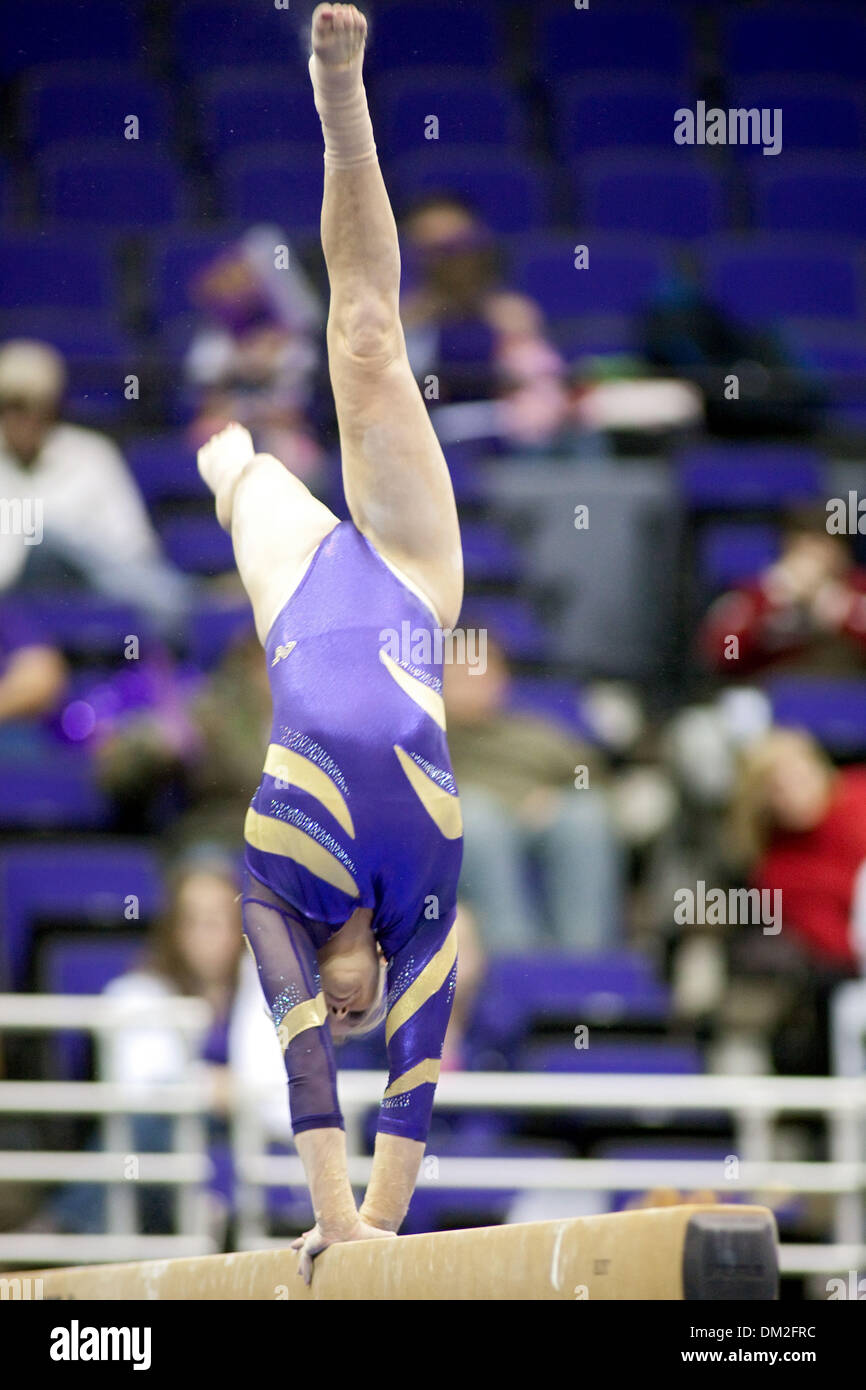 Maryland at LSU; Summer Hubbard performs on the balance beam during a ...