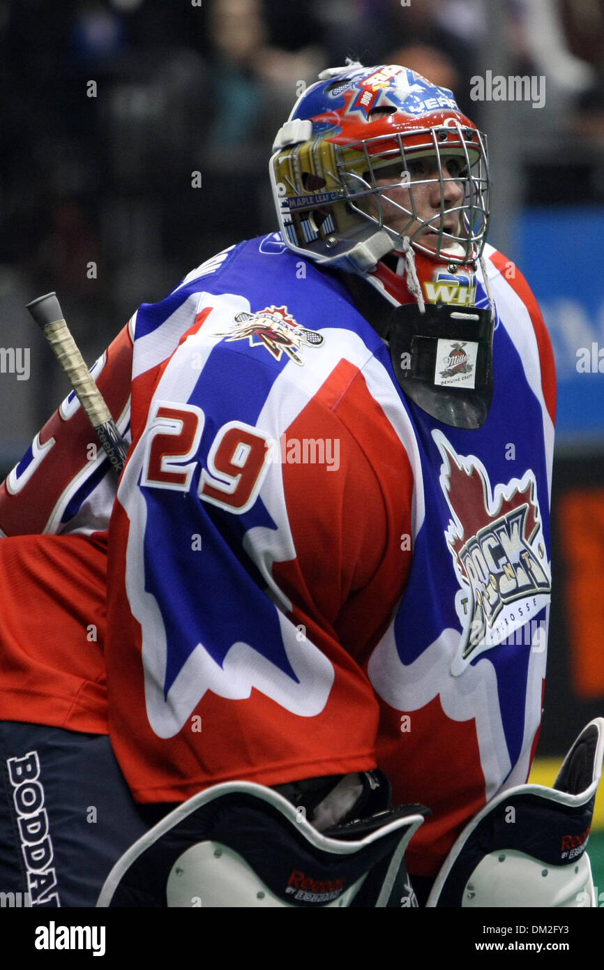 Toronto Rock goalie Bob Watson (29) during a game against the Boston ...