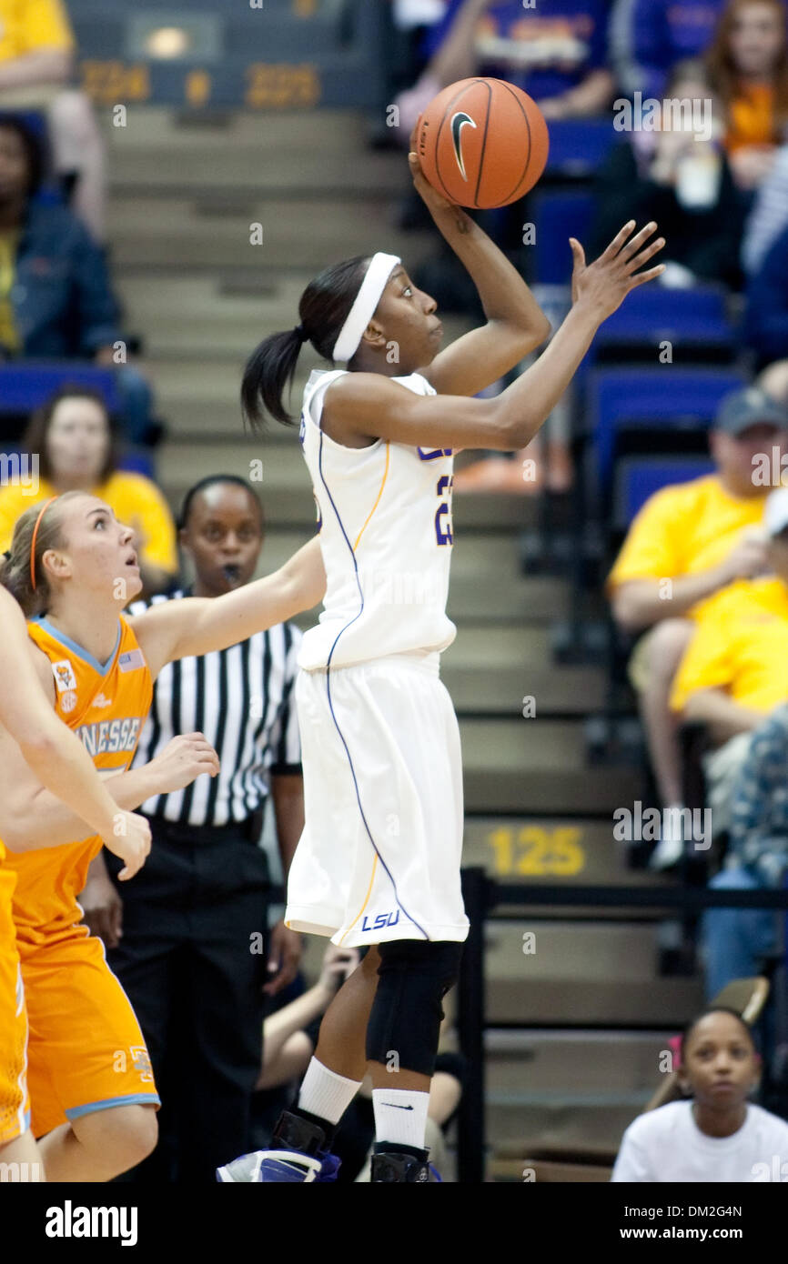 Tennessee at LSU; LSU forward Allison Hightower shoots a jump shot ...