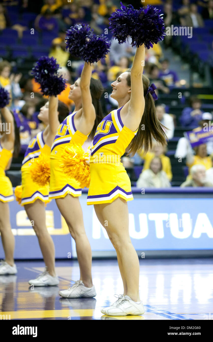 Tennessee at LSU; LSU's cheerleaders entertain the crowd during a game ...