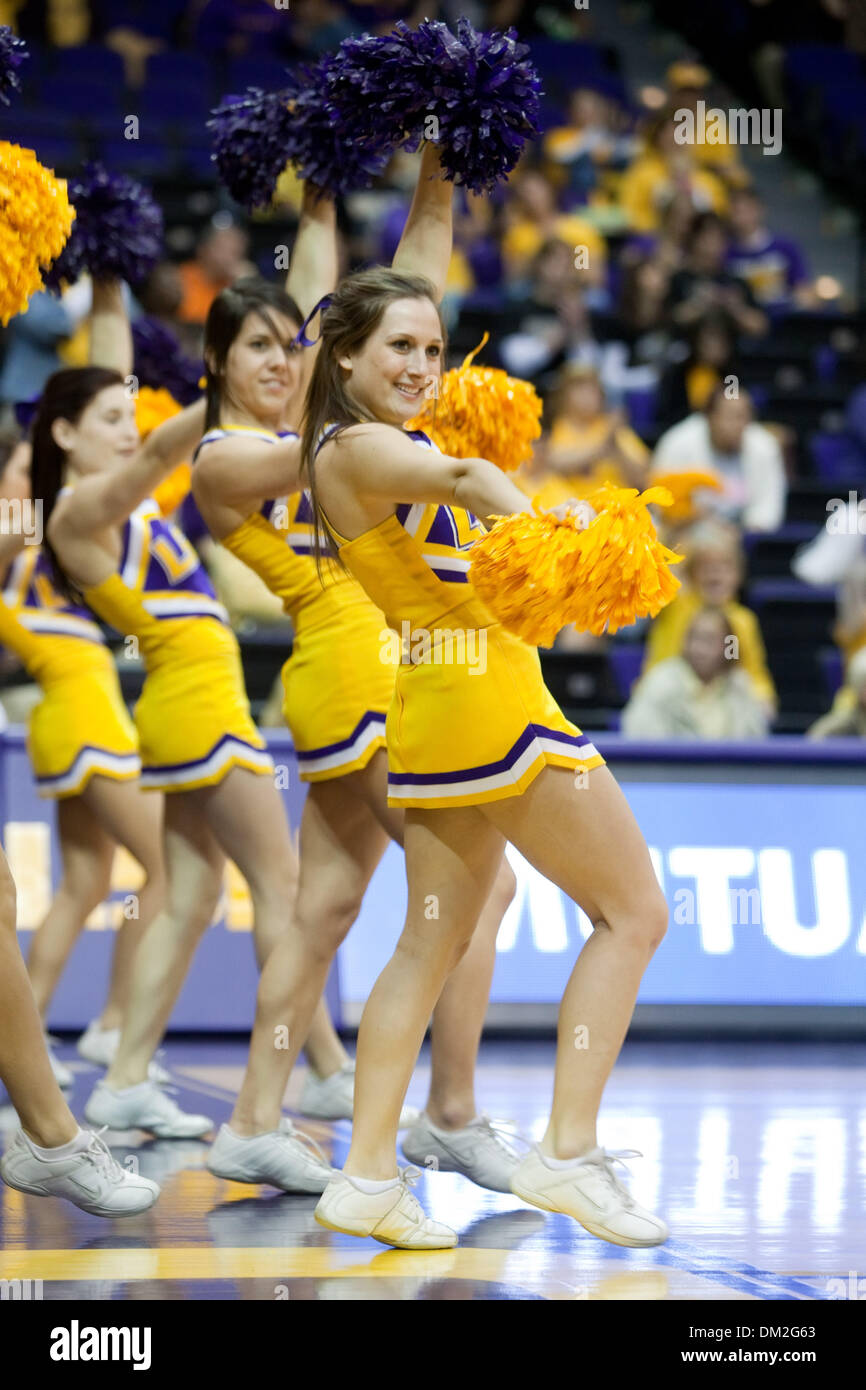 Tennessee at LSU; LSU's cheerleaders entertain the crowd during a game ...