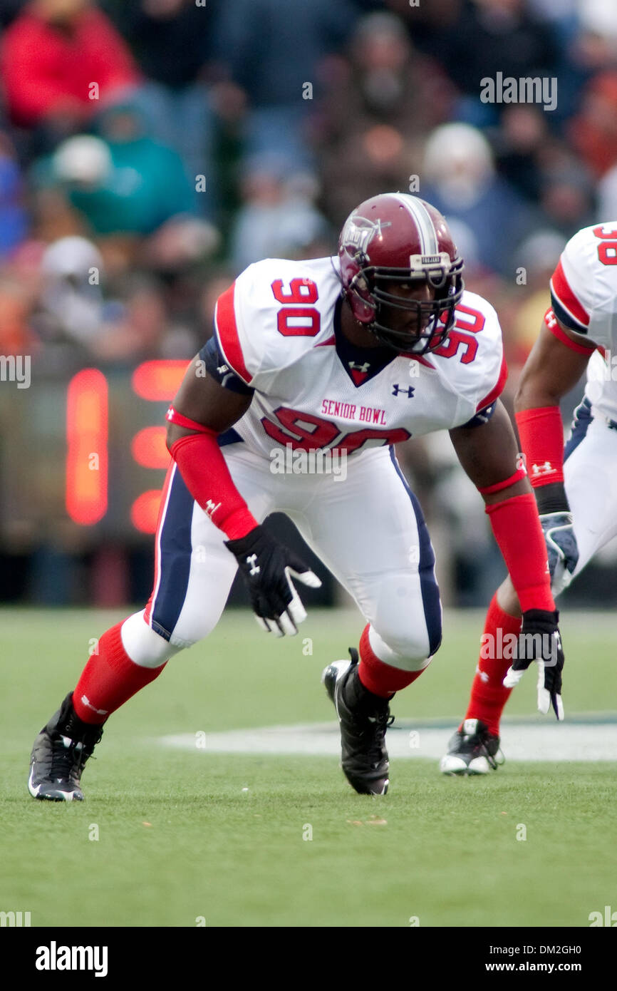 Under Armour Senior Bowl; Troy University defensive lineman Cameron ...