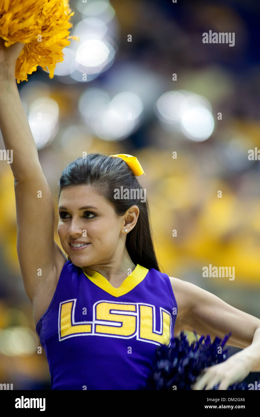 Kentucky at LSU; The LSU Cheerleaders entertain the crowd during a game ...