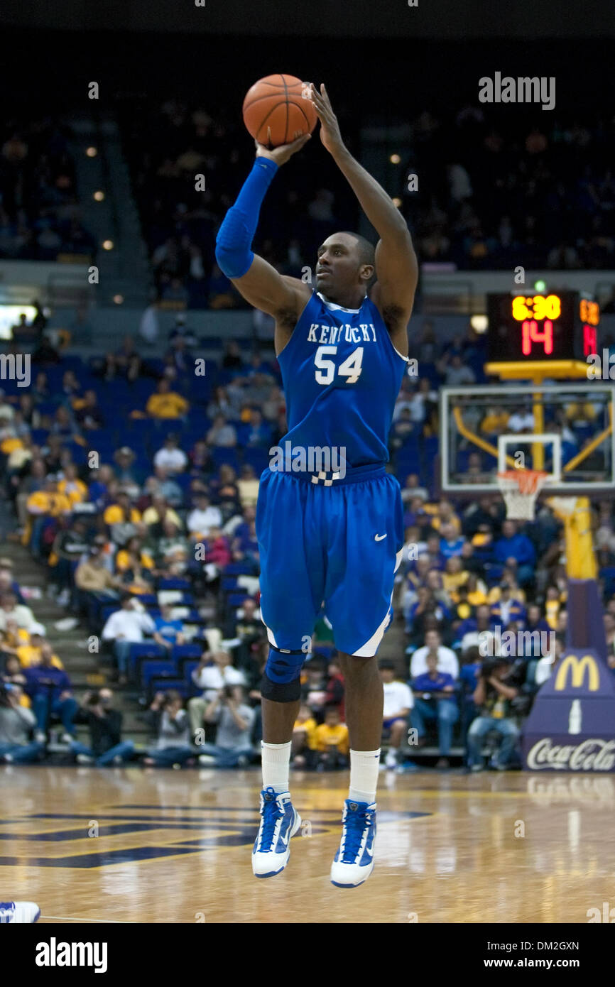 Kentucky at LSU; Kentucky forward Patrick Patterson shoots a three ...