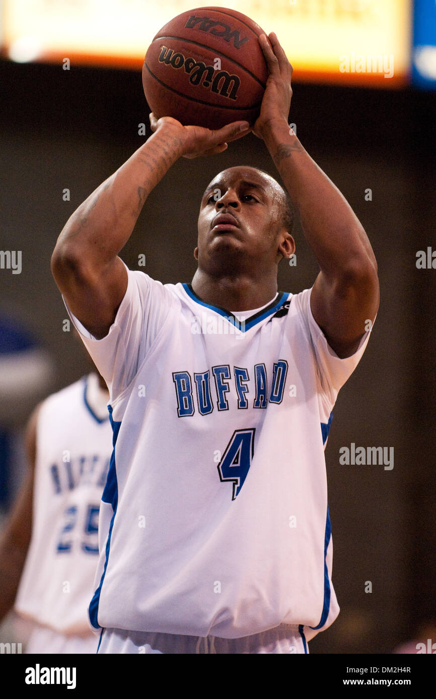 Buffalo Bulls guard Rodney Pierce (4) takes a free throw in a game ...
