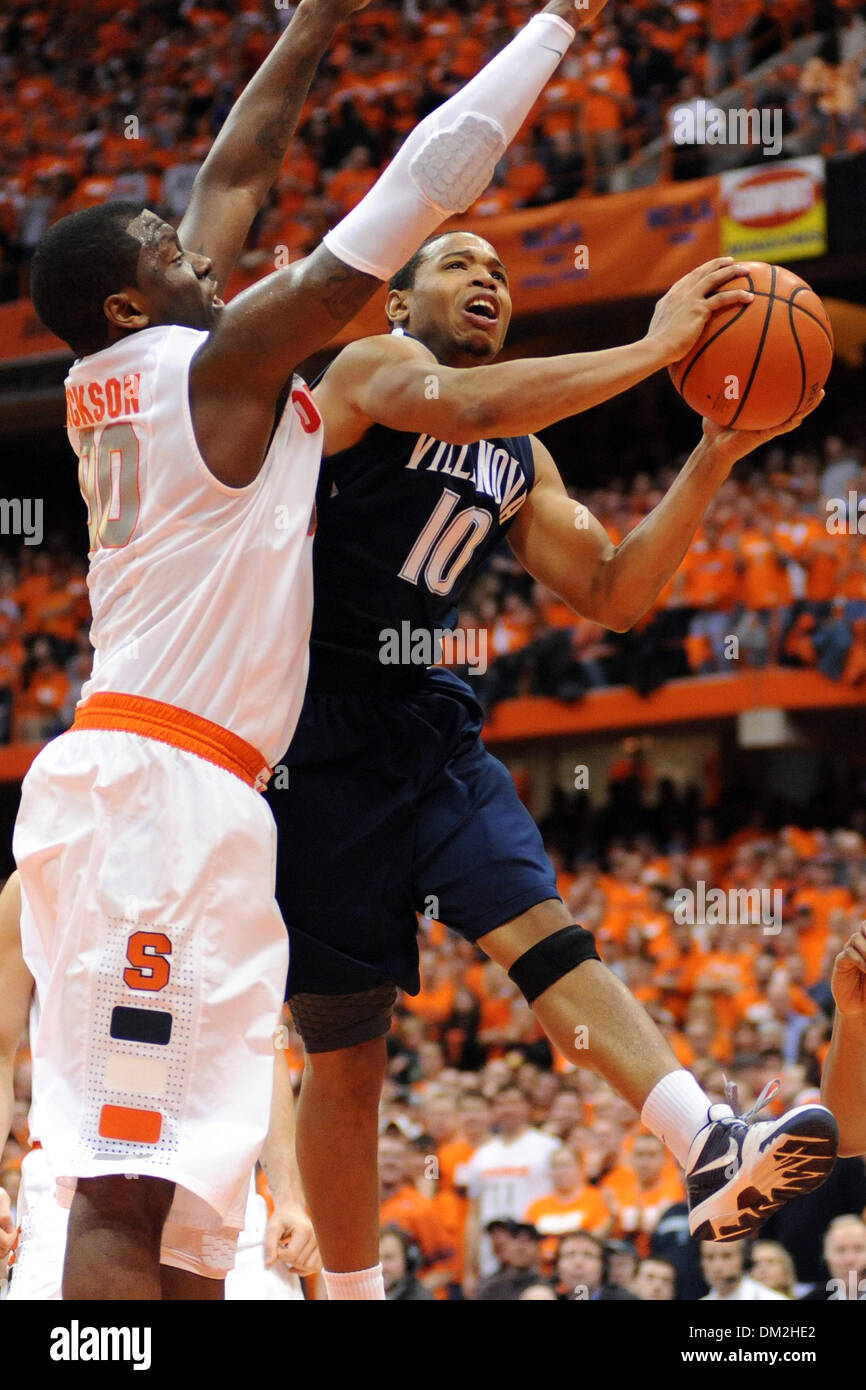 Villanova guard Corey Fisher (10) soars to the hoop past Syracuse ...