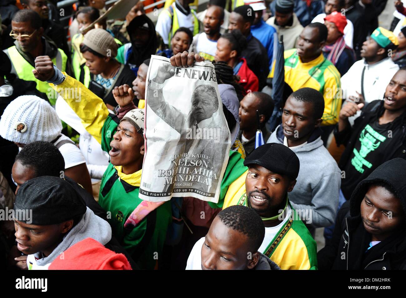 Soweto, South Africa. 10th Dec, 2013. People singing during the ...