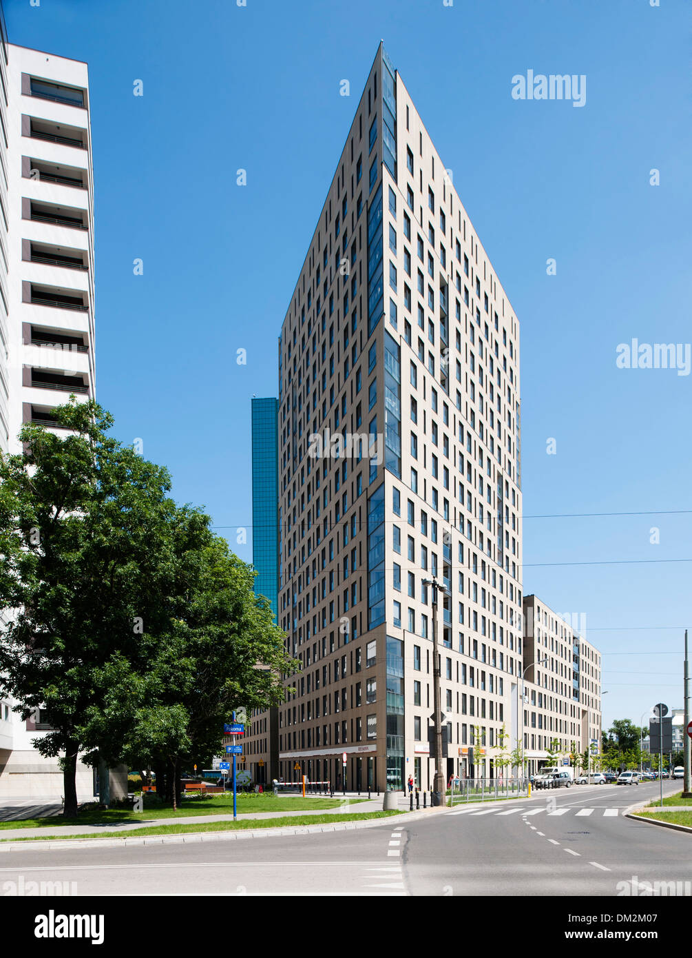 TRIO Apartment and Commercial building, Warsaw, Poland. Architect: Jems ...