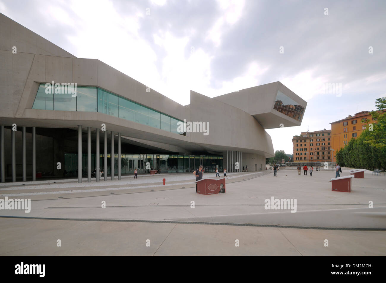 Maxxi, Rome, Italy. Architect: Zaha Hadid, 2009. View of the museum ...