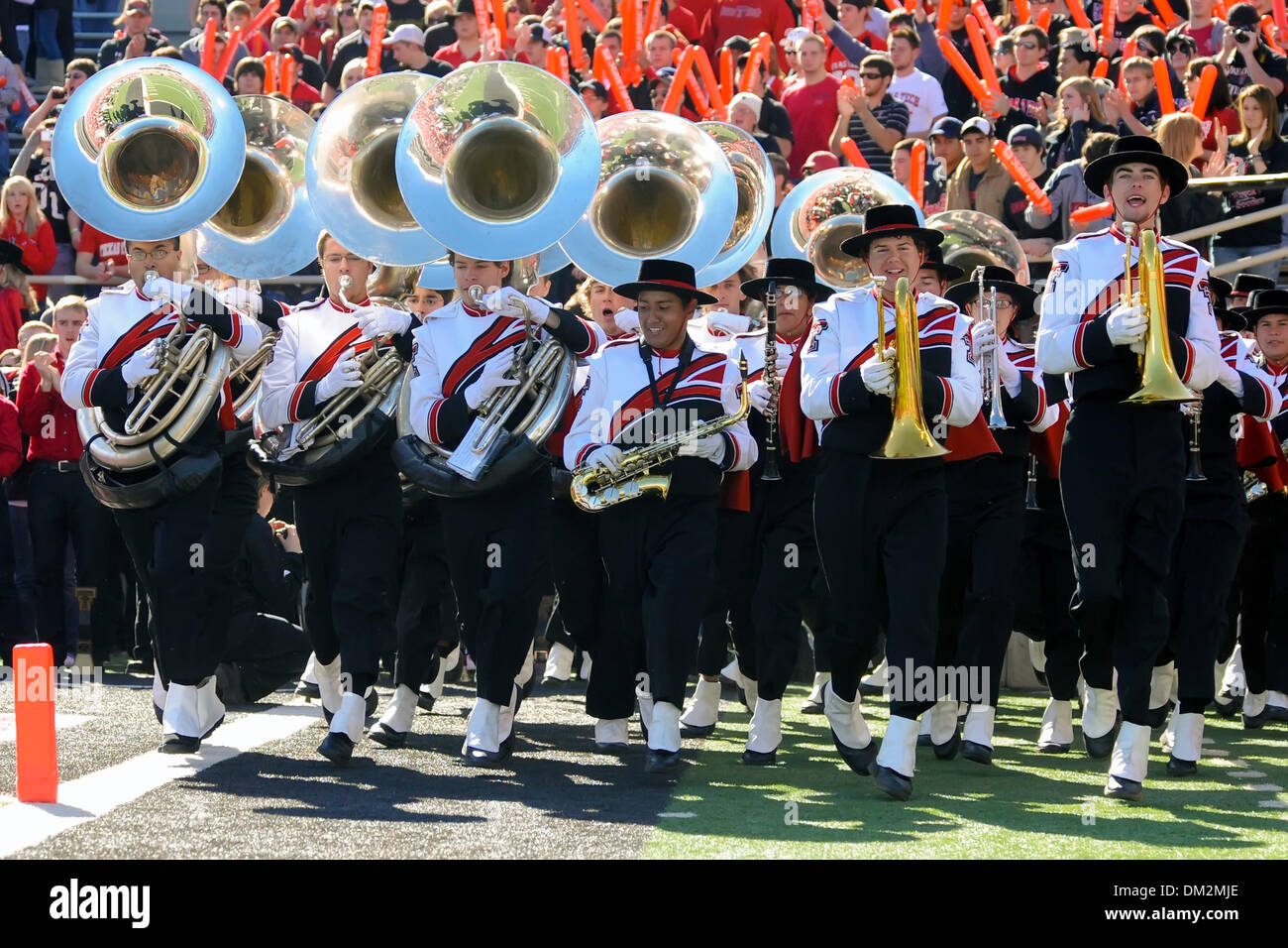 Members of the Going Band of Raider Land entertain as apart of the ...