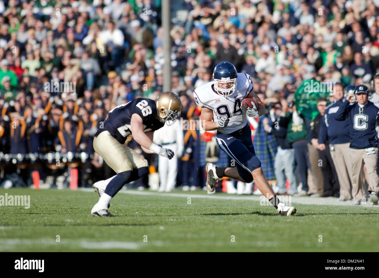 University of Connecticut at University of Notre Dame; Kyle McCarthy ...