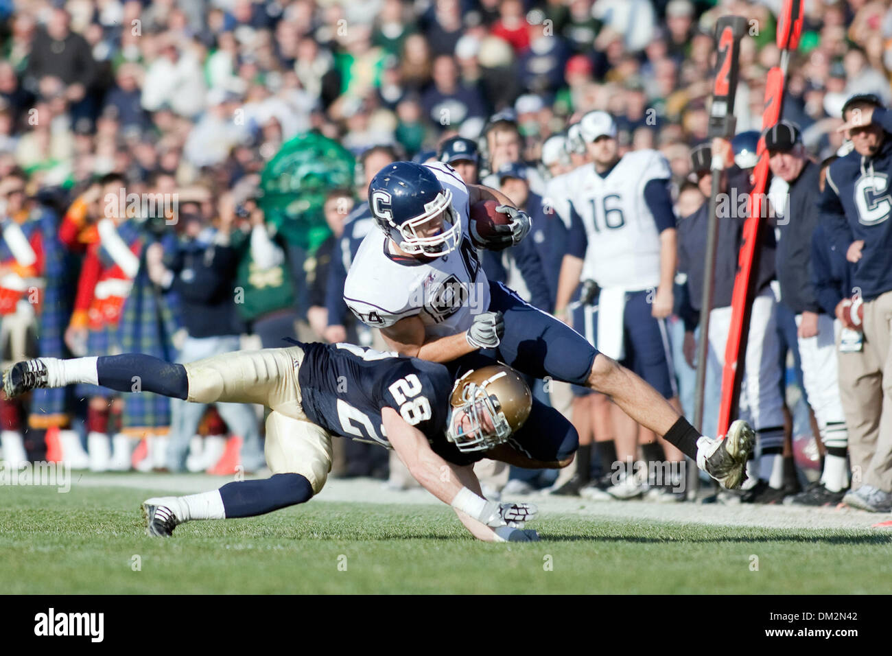 University of Connecticut at University of Notre Dame; Kyle McCarthy ...