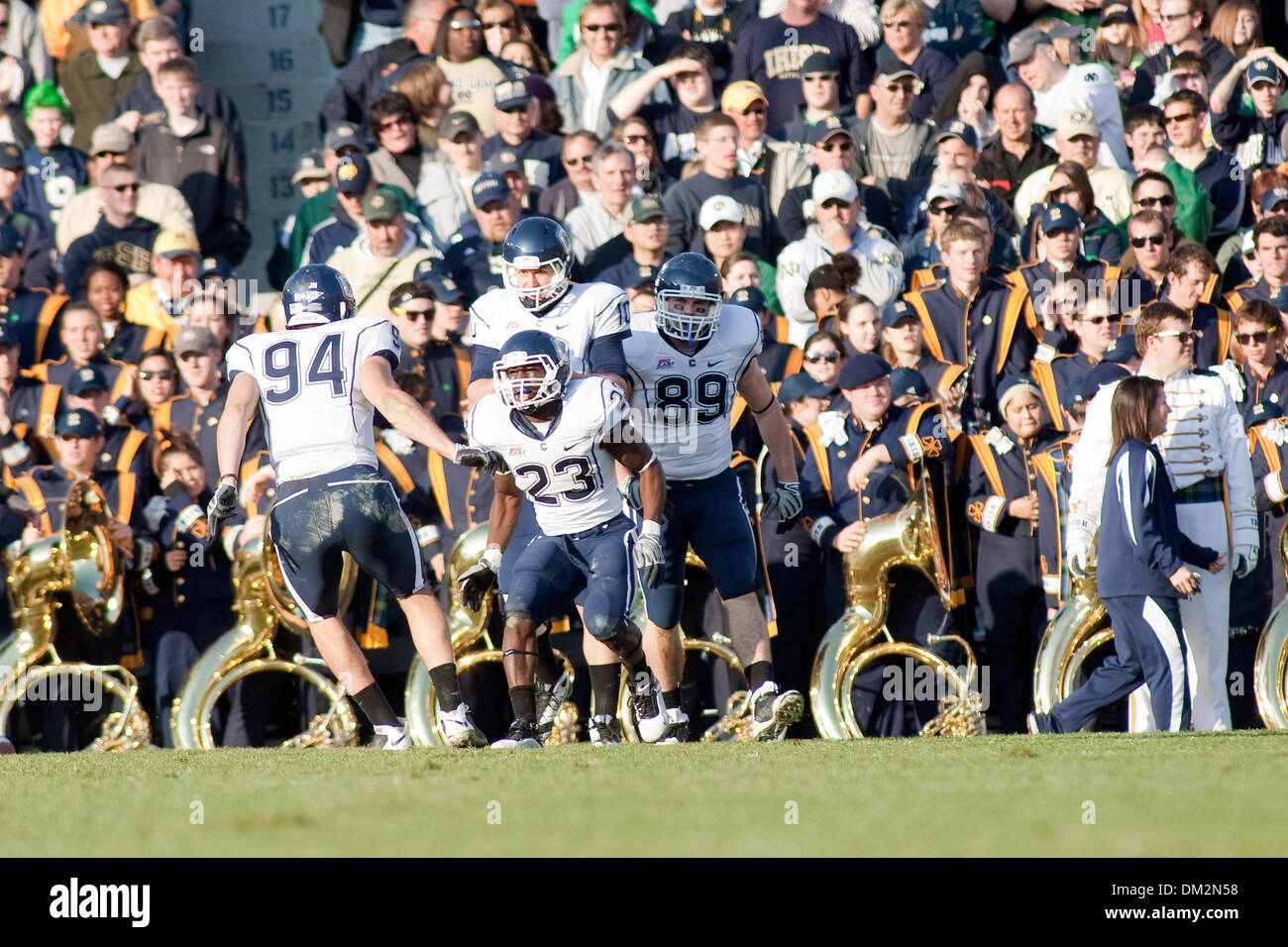 University of Connecticut at University of Notre Dame; Connecticut ...