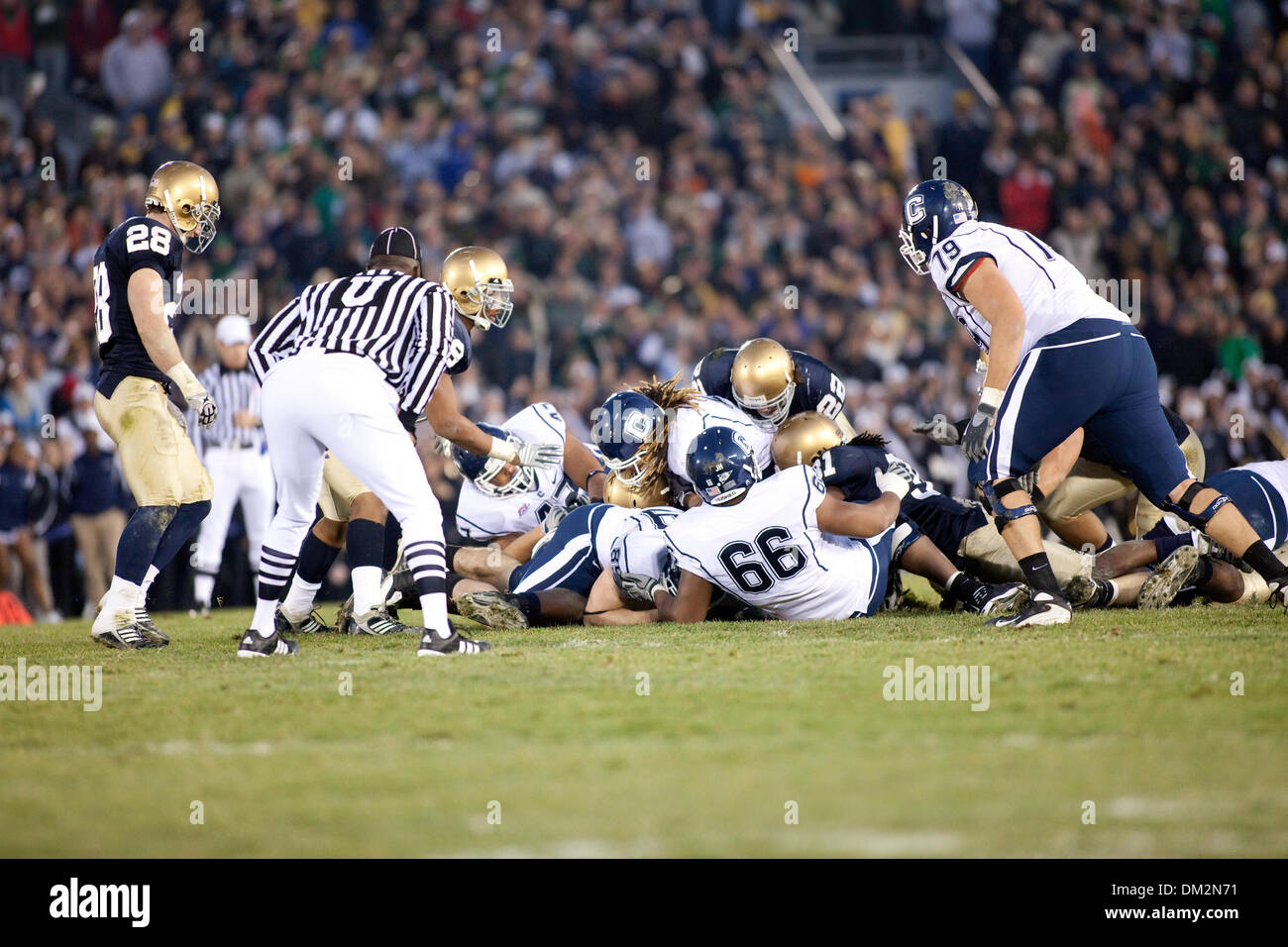 University of Connecticut at University of Notre Dame; Connecticut ...