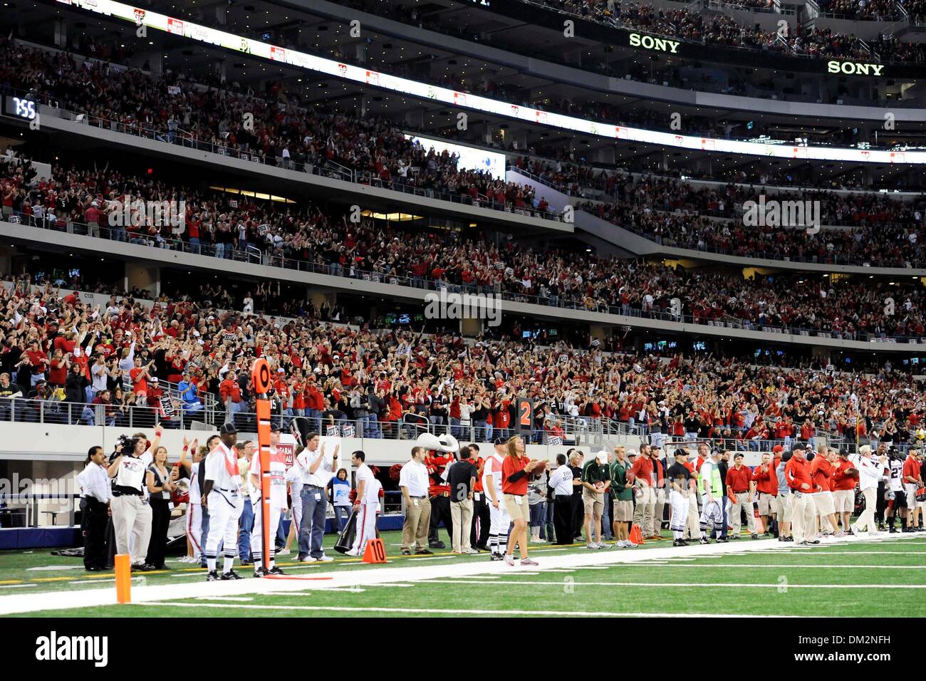 Texas Tech fans go crazy as the Tech defensive unit makes a key stop as ...