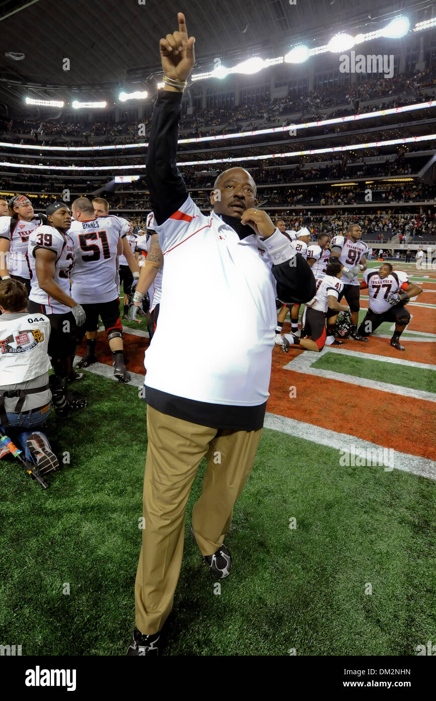 Coach Ruffin McNeill celebrates his teams performance as the Baylor ...