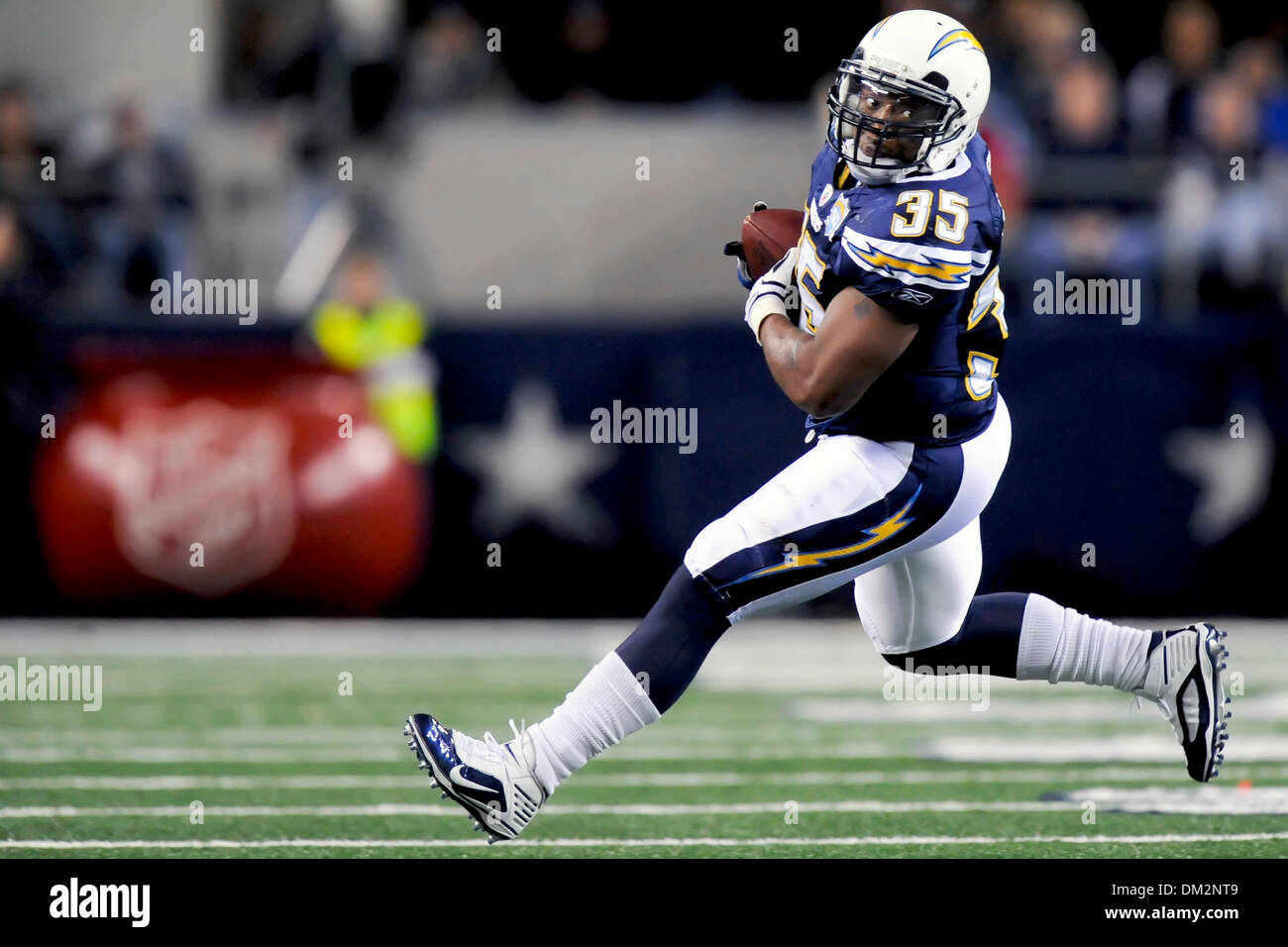San Diego Chargers FB Mike Tolbert (35) makes an open field reception ...