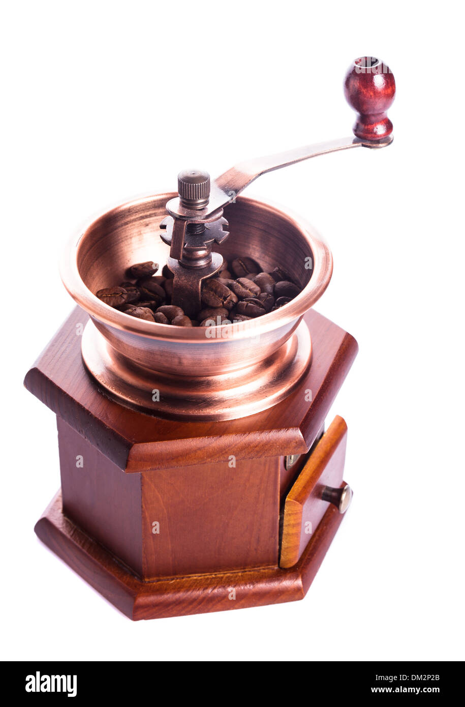 Coffee grinder isolated on white background Stock Photo - Alamy
