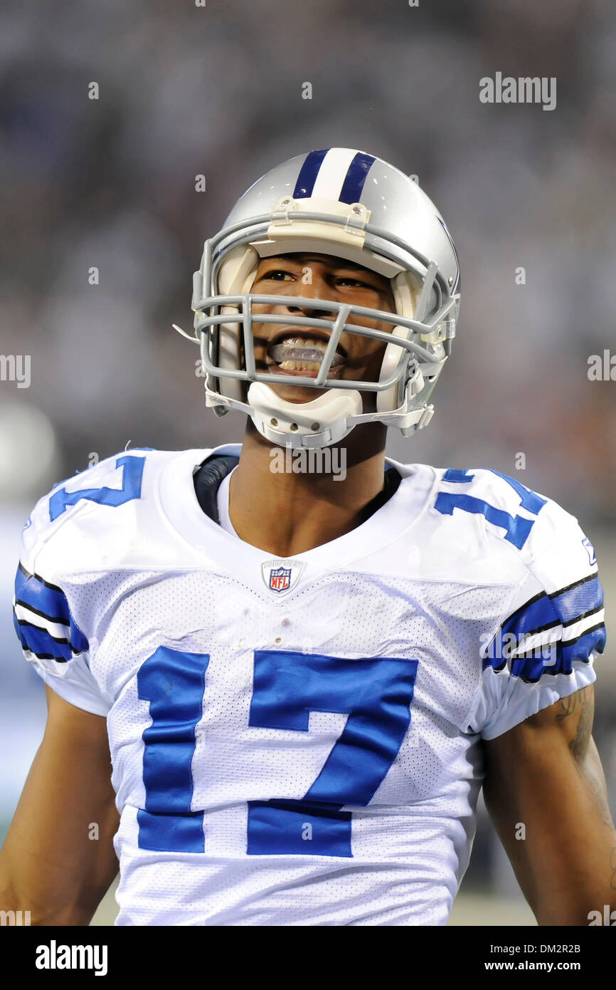 Dallas Cowboys wide receiver Sam Hurd (17) pumps up the crowd in first ...