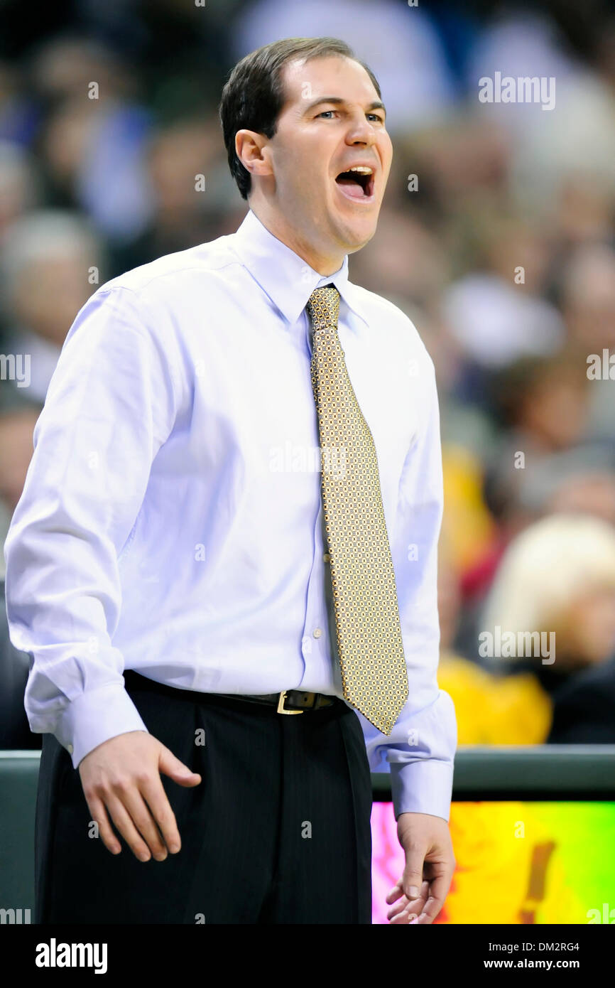 Baylor's Head Coach Scott Drew during game action between the Texas ...