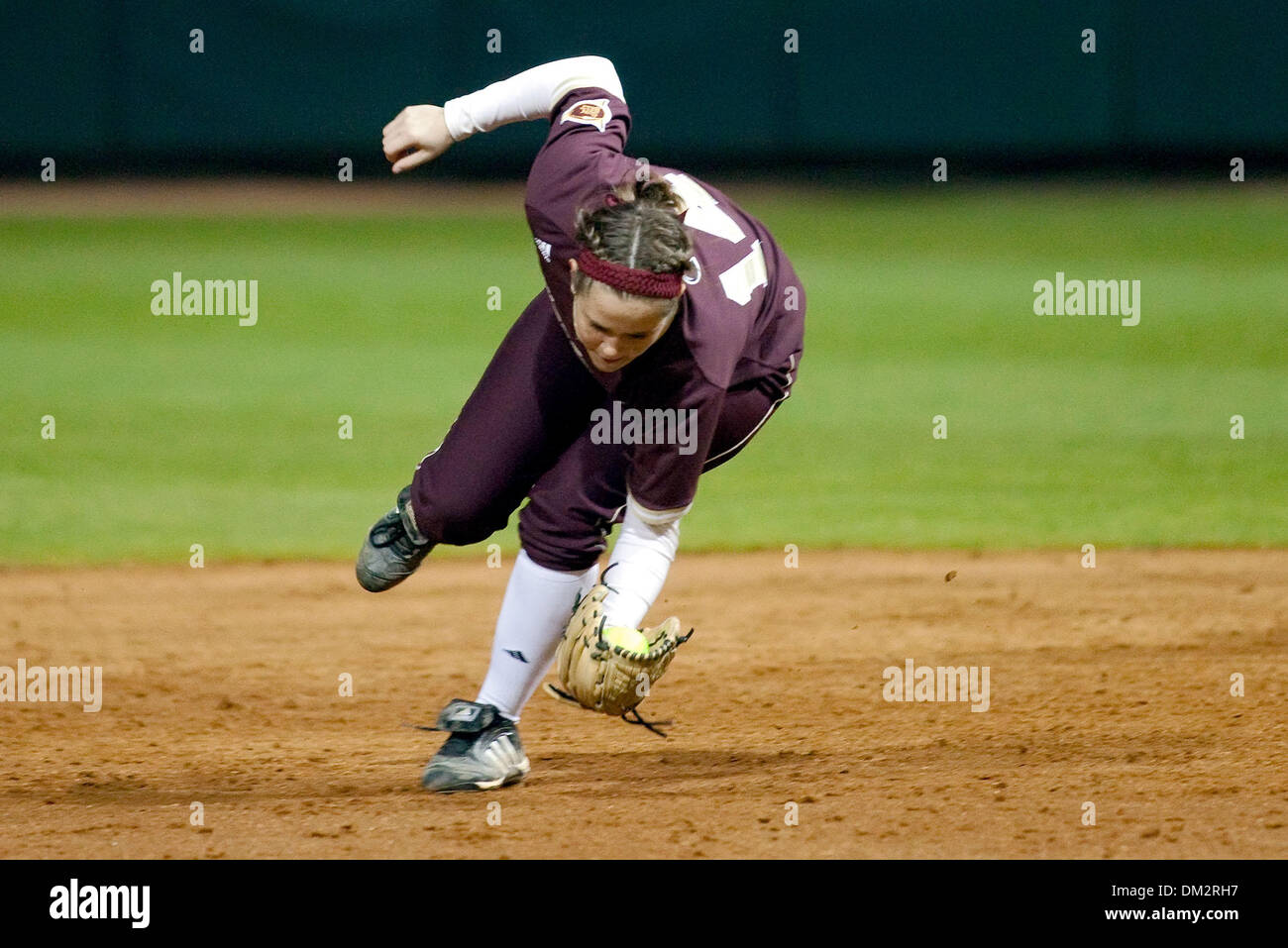 Louisiana-Monroe at LSU; Louisiana-Monroe second baseman Sarah Carriger ...