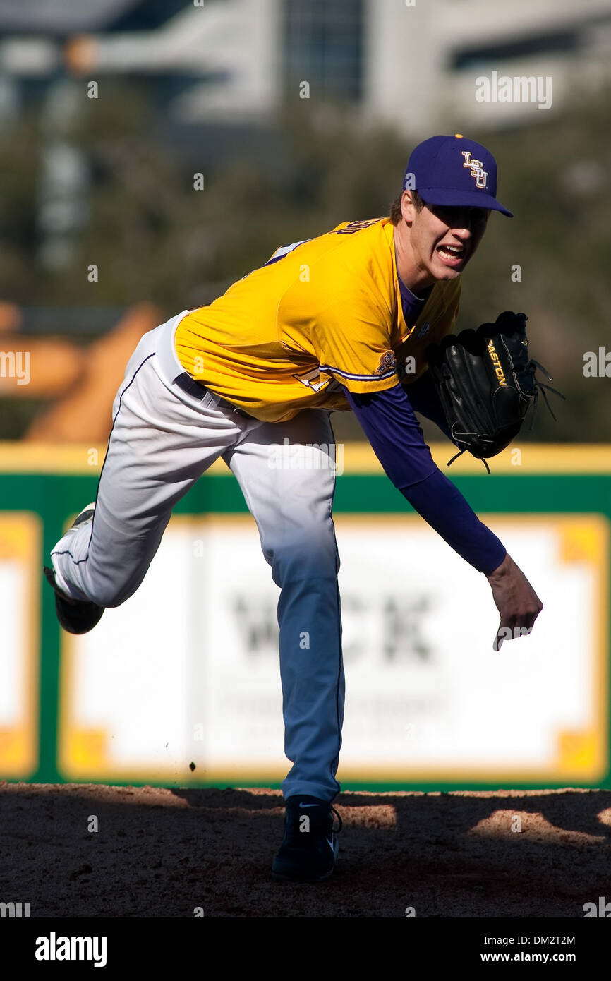 William & Mary at LSU; LSU pitcher Ben Alsup (47) throws a pitch during ...