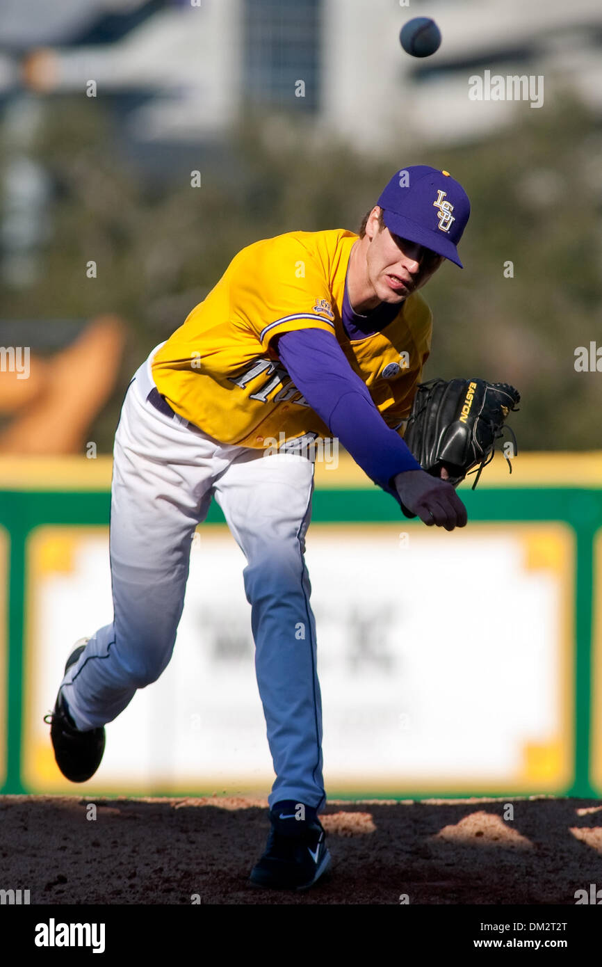 William & Mary at LSU; LSU pitcher Ben Alsup (47) throws a pitch during ...